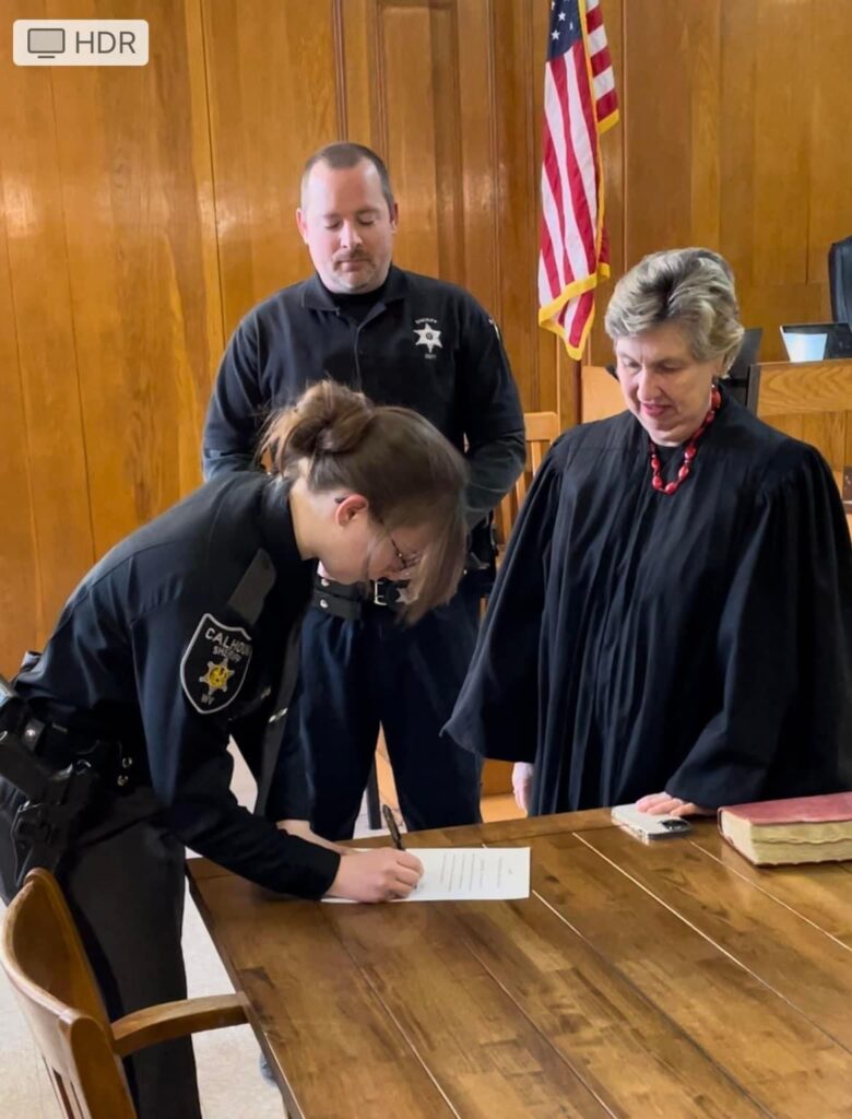 Deputy Stephens Takes Oath of Office before Judge Anita Ashley ...