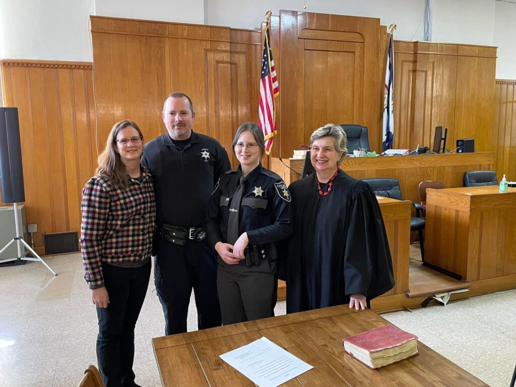 Deputy Stephens Takes Oath of Office before Judge Anita Ashley ...