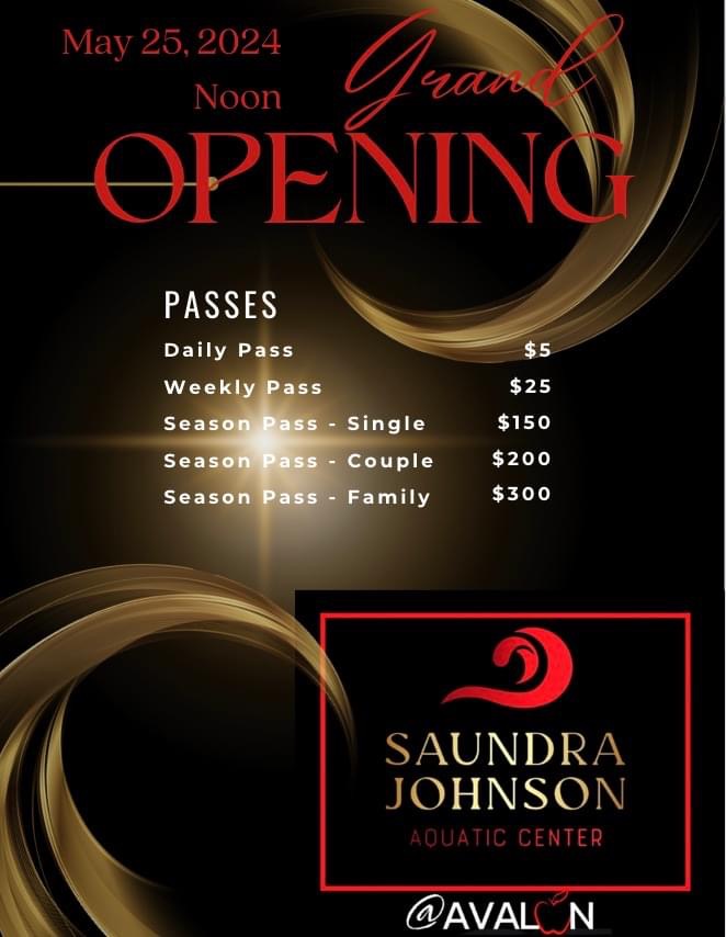 Grand Opening May 25th for Saundra Johnson Aquatic Center – Ridgeview News