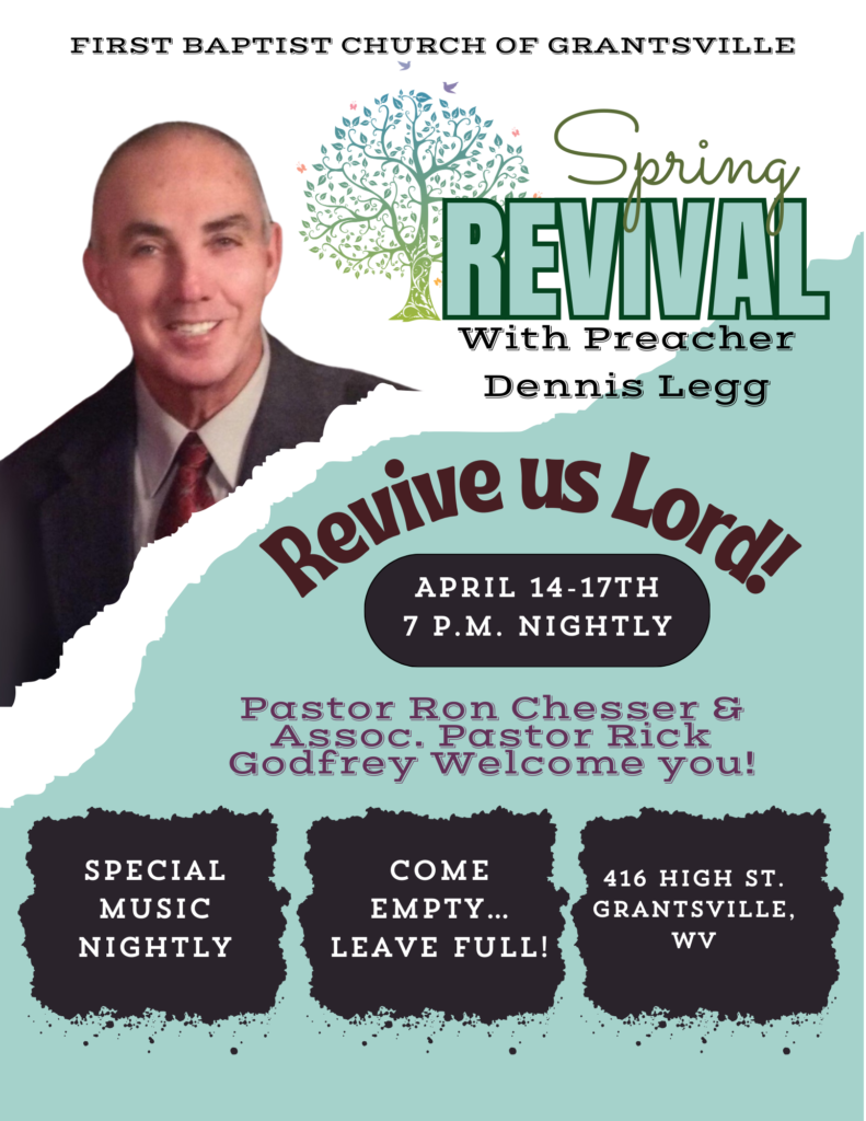 First Baptist Church Excited to Hold Spring Revival! – Ridgeview News