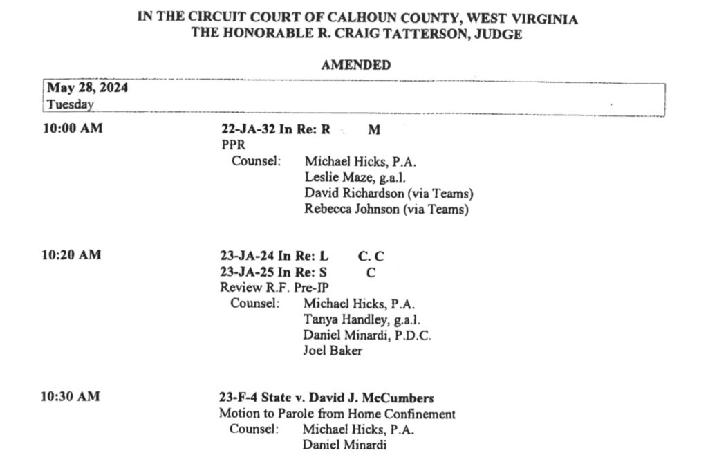 Judge Tatterson to Hold Court in Calhoun on Tuesday – Ridgeview News
